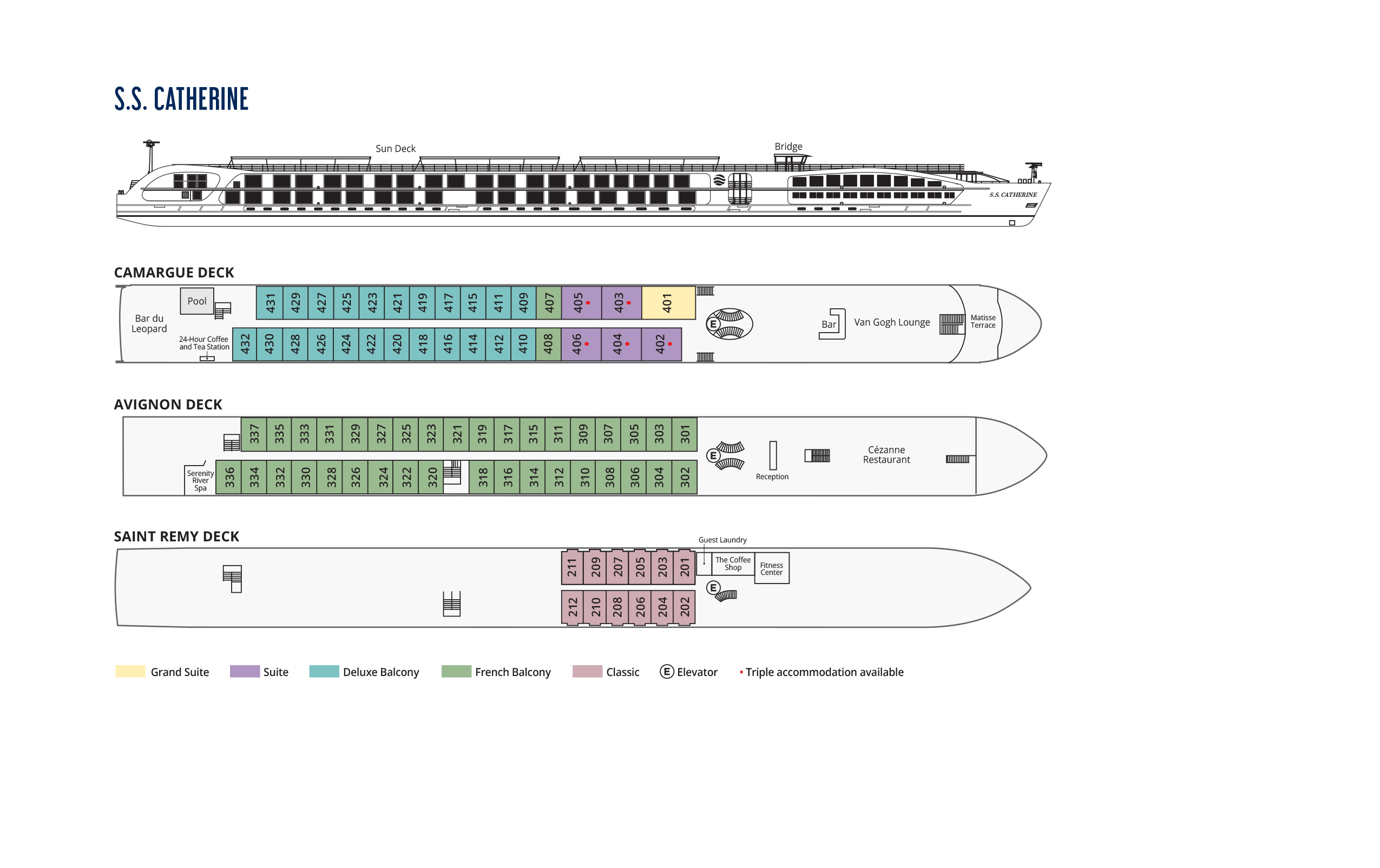 S.S. Catherine | Ships | Uniworld River Cruises