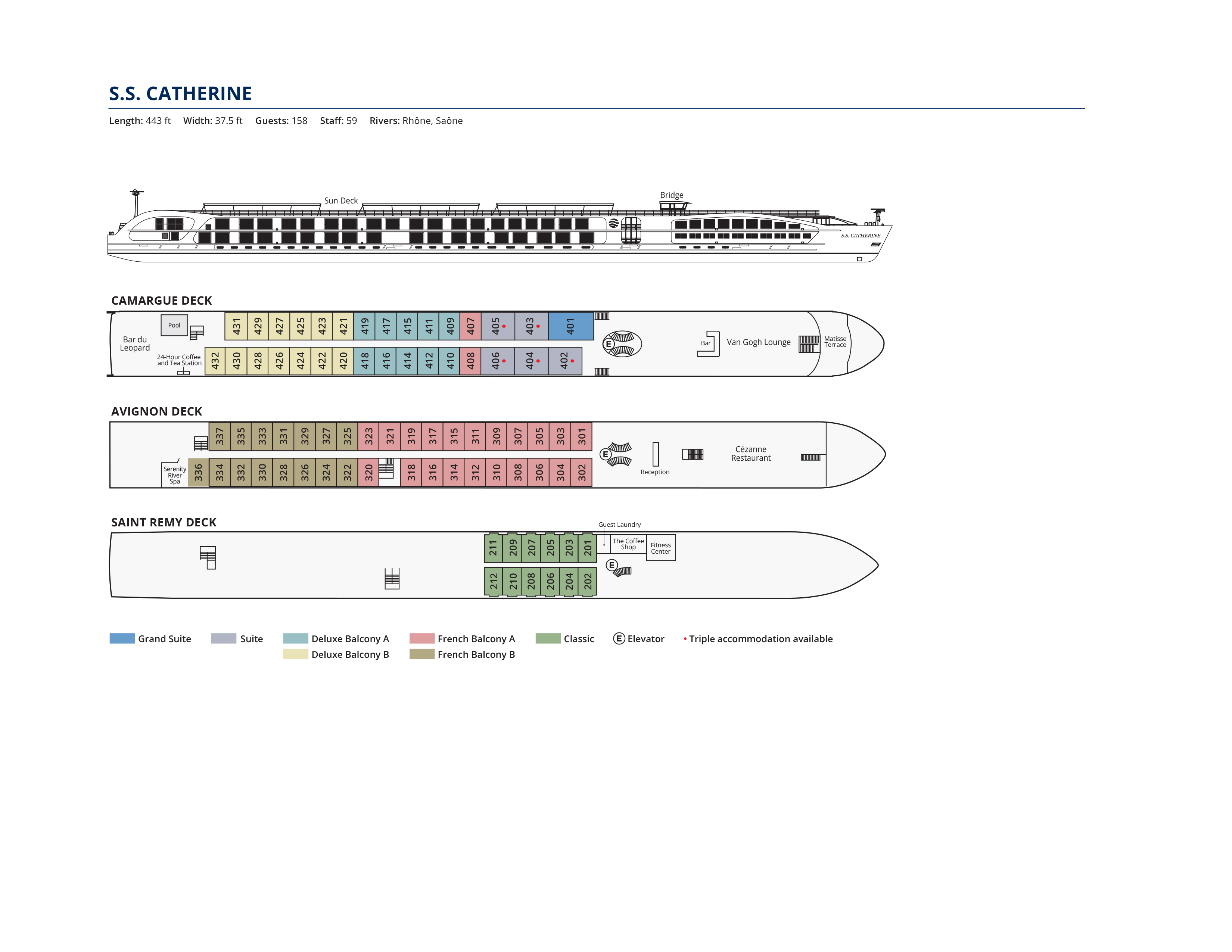 S.S. Catherine | Ships | Uniworld River Cruises